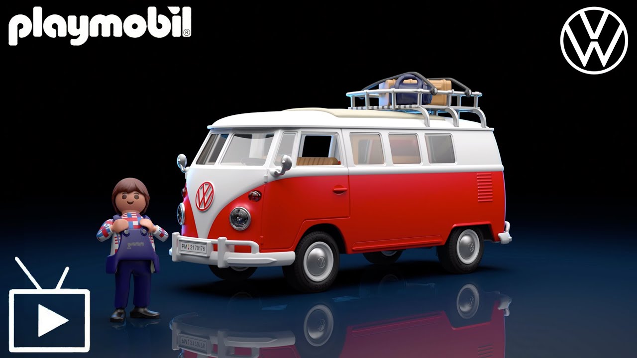 Volkswagen T1 Camping Bus | Animation | PLAYMOBIL - YouTube