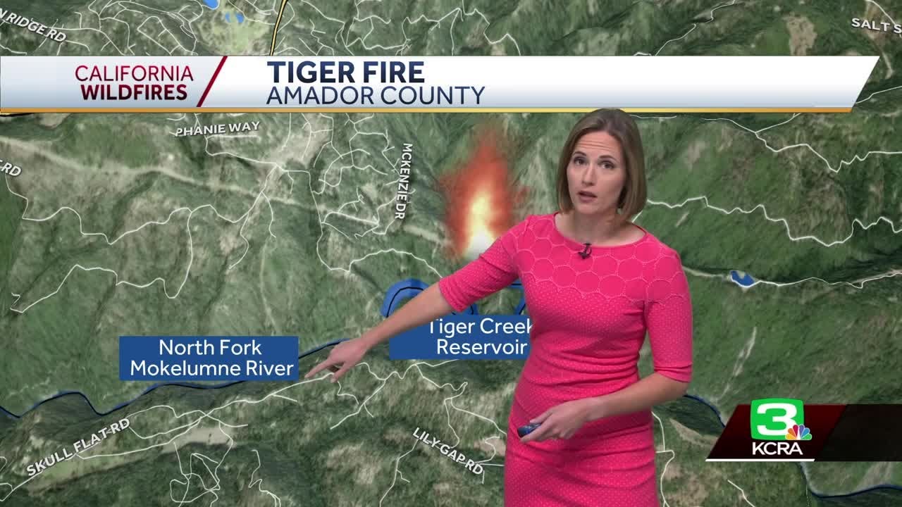 Tiger Creek Fire: Evacuation orders issued for Amador County wildfire ...