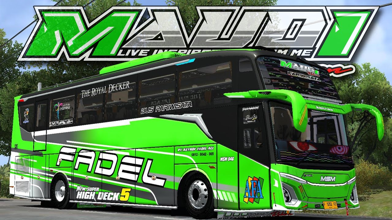 MSM Maudi. Livery Mod JB5 SPEK GABUT MHD Art. Bussid - YouTube