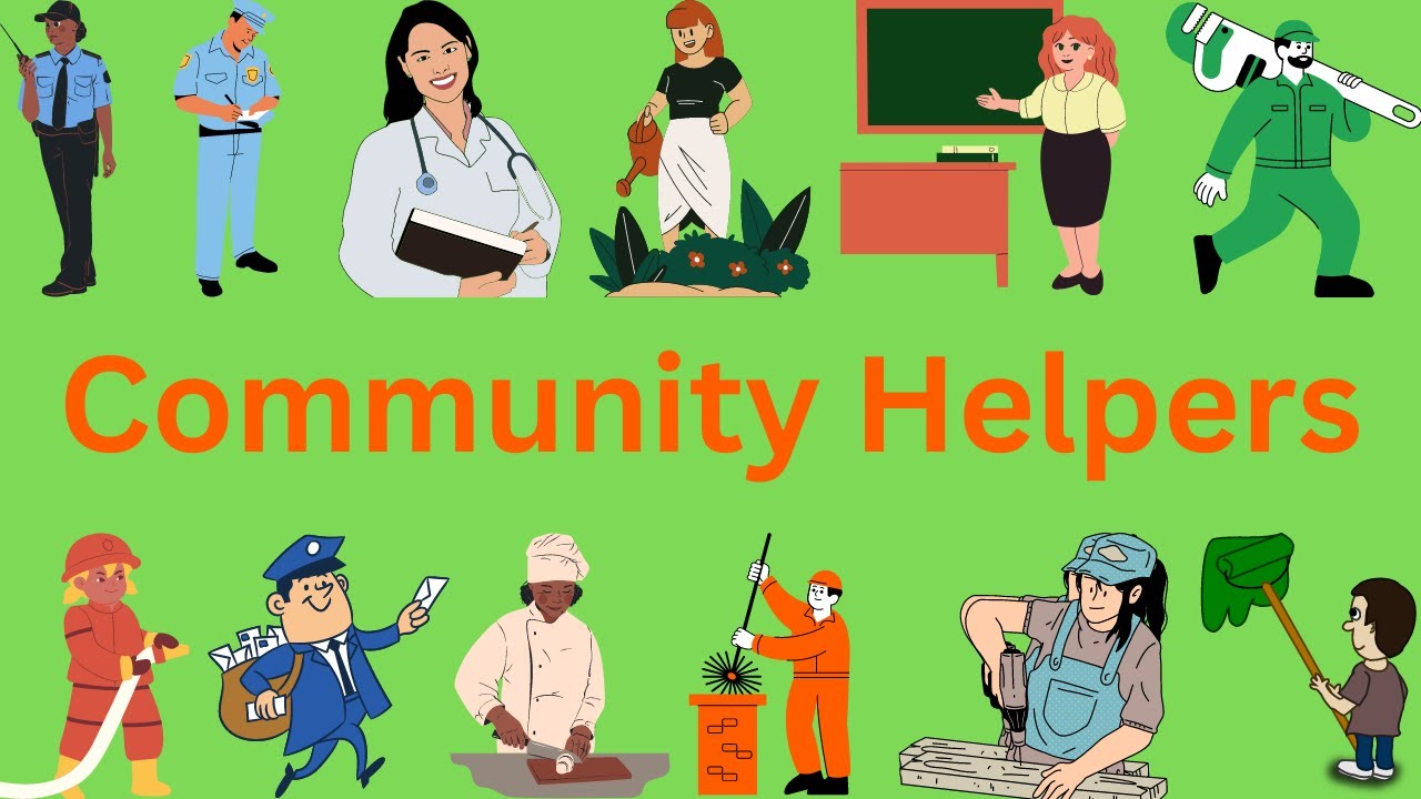 Community Helpers For Kids || Jobs & Occupations For Preschool || Our ...