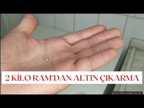 2 KİLO RAM'DEN NE KADAR ALTIN ÇIKAR (CHİP)/HOW MUCH GOLD DOES IT FROM 2 ...