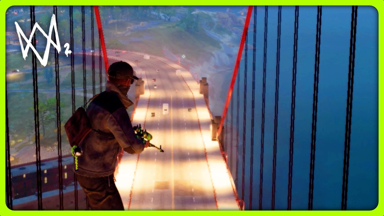 SNIPING ON TOP OF THE GOLDEN GATE BRIDGE in Watch Dogs 2! - YouTube