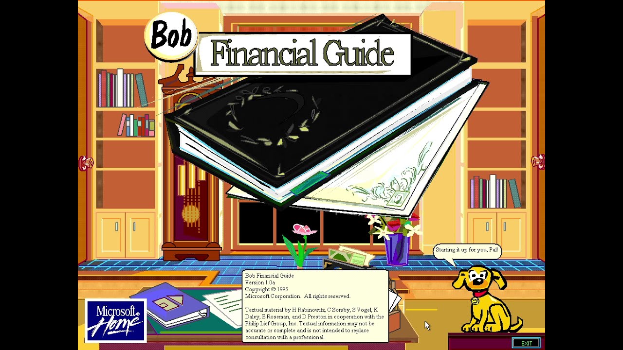 Microsoft Bob Easter egg - YouTube