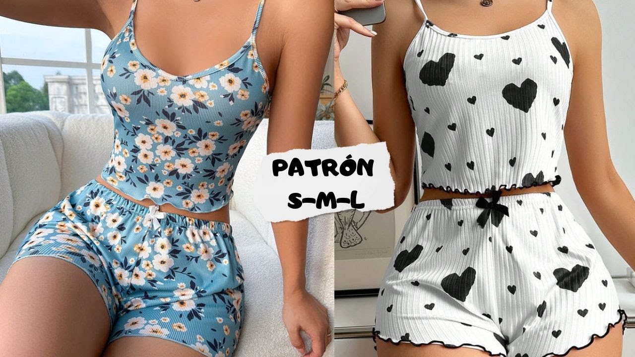 Como Hacer un Patrón de PIJAMA S-M-L / Fácil y Sencillo . - YouTube