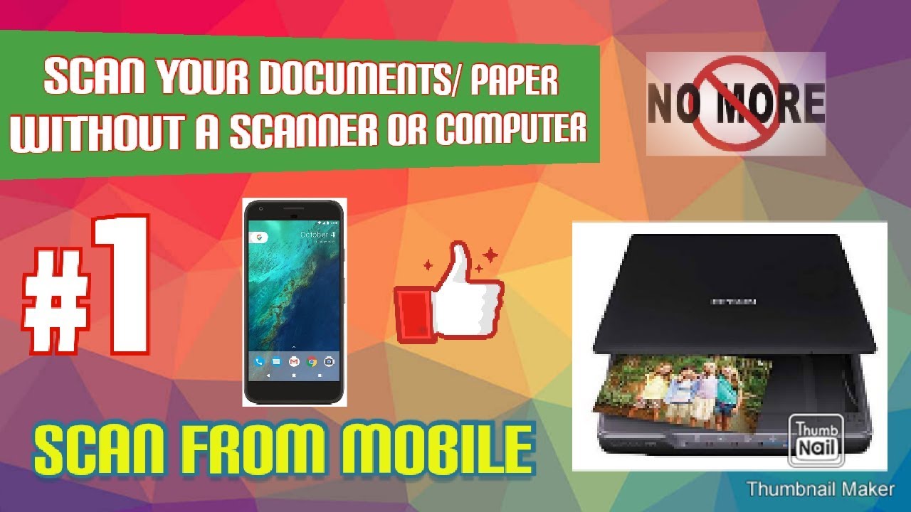 How to scan papers or documents with mobile // no more computer scanner ...