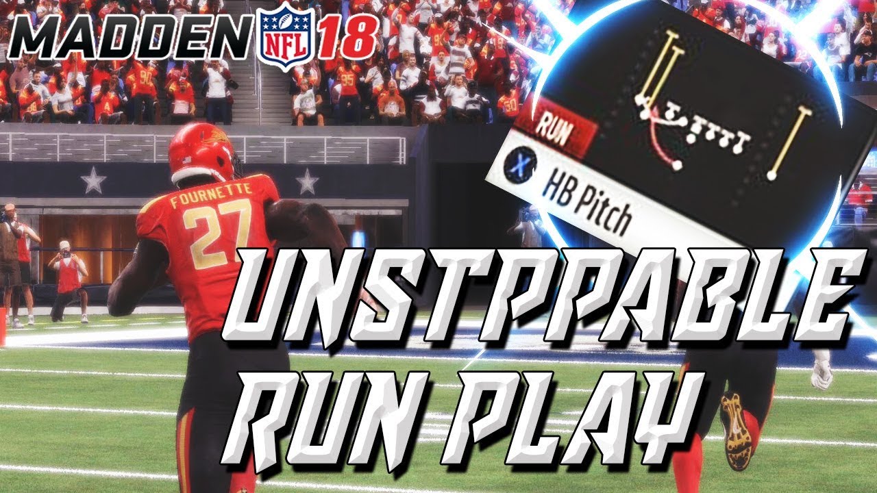 Cheesiest Unstoppable Glitch Play West Coast Hb Toss Glitch Play Best Run Play Madden 18