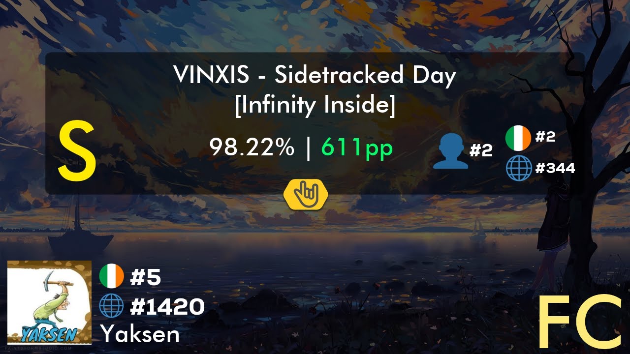Yaksen | VINXIS - Sidetracked Day [Infinity Inside] +HR 98.22% 611PP ...