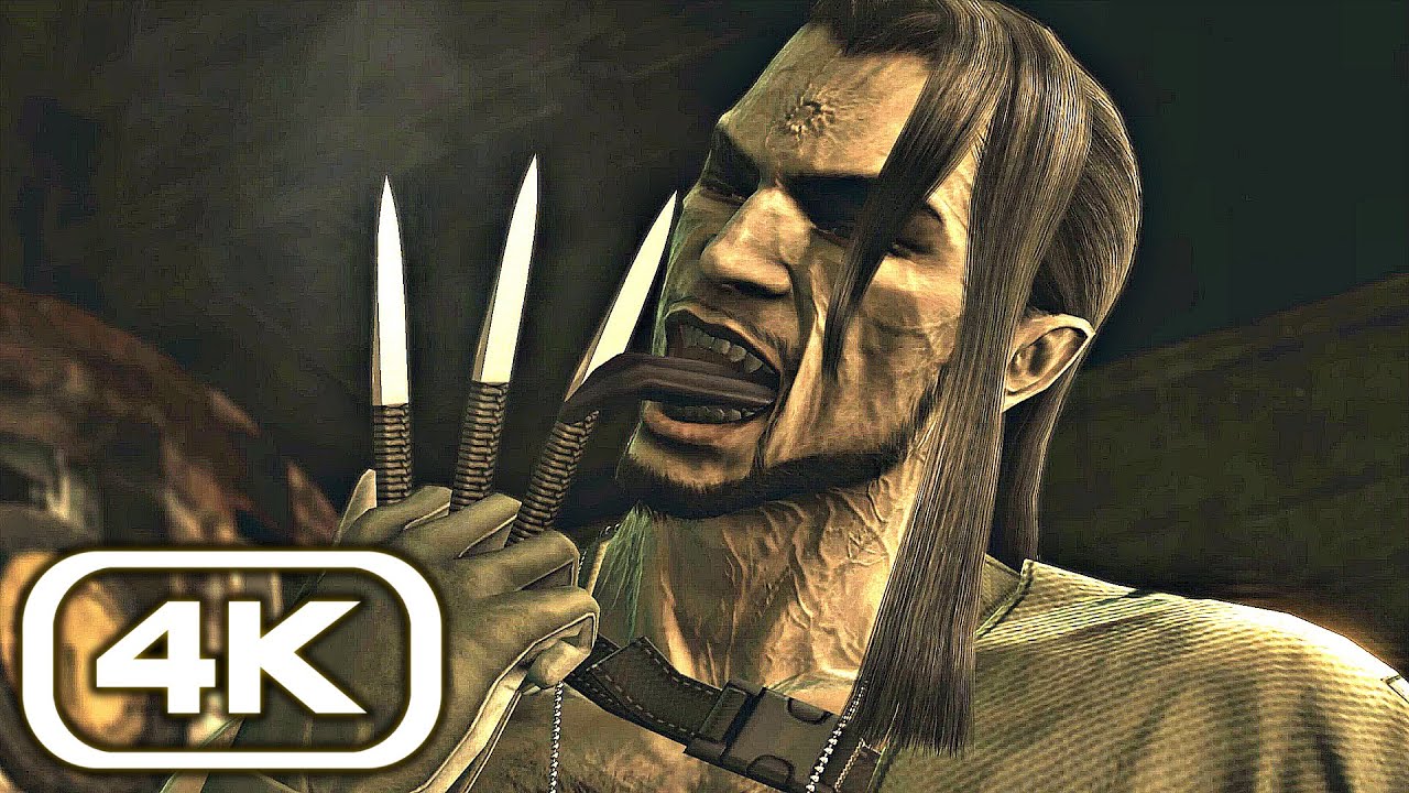 Solid Snake vs. Vamp Boss Fight Scene 4K ULTRA HD (Metal Gear Solid 4 ...