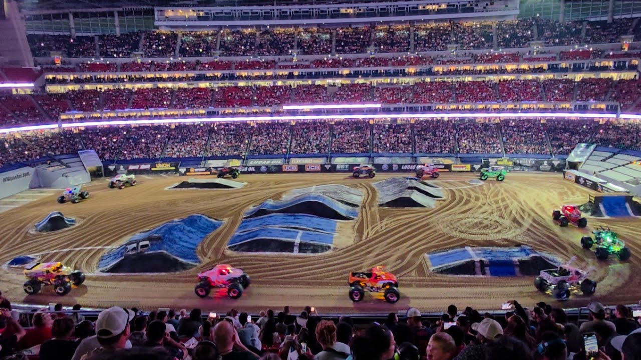 Monster Jam Houston Feb 8, 2025 - INTROS - YouTube