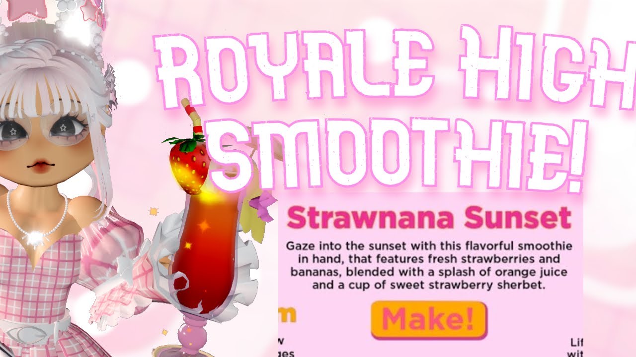 🌸🌸 I MADE A SMOOTHIE FROM RH IN REAL LIFE!! 🍹|| Royale High - YouTube