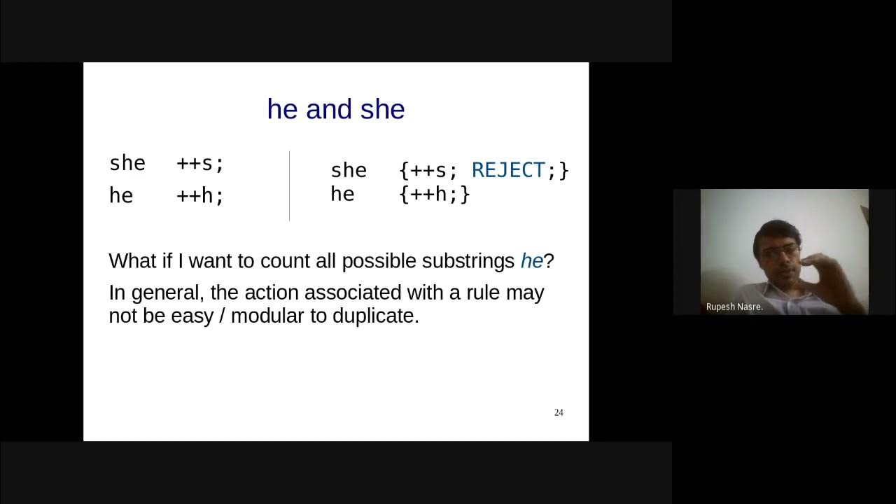 CS3300 Compiler Design | Lec 08 | Lexing– part 3, Lookahead, KMP string matching - YouTube