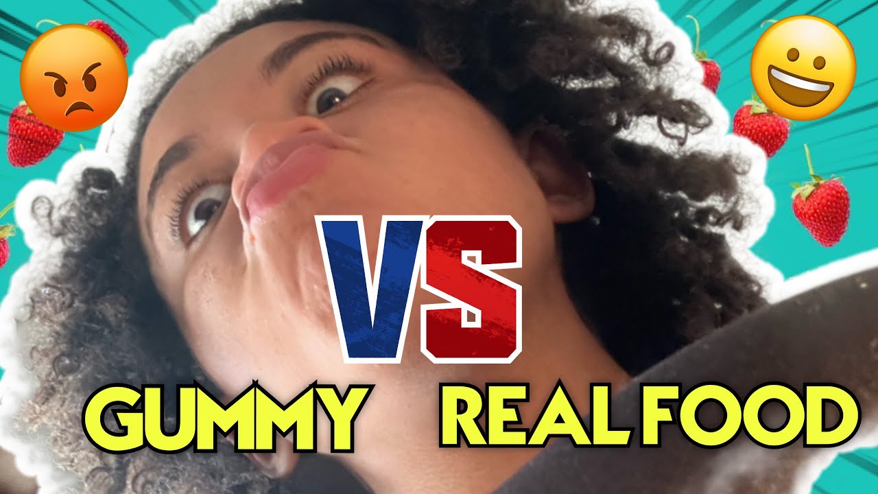 GUMMY VS REAL FOOD CHALLENGE!!!! - YouTube