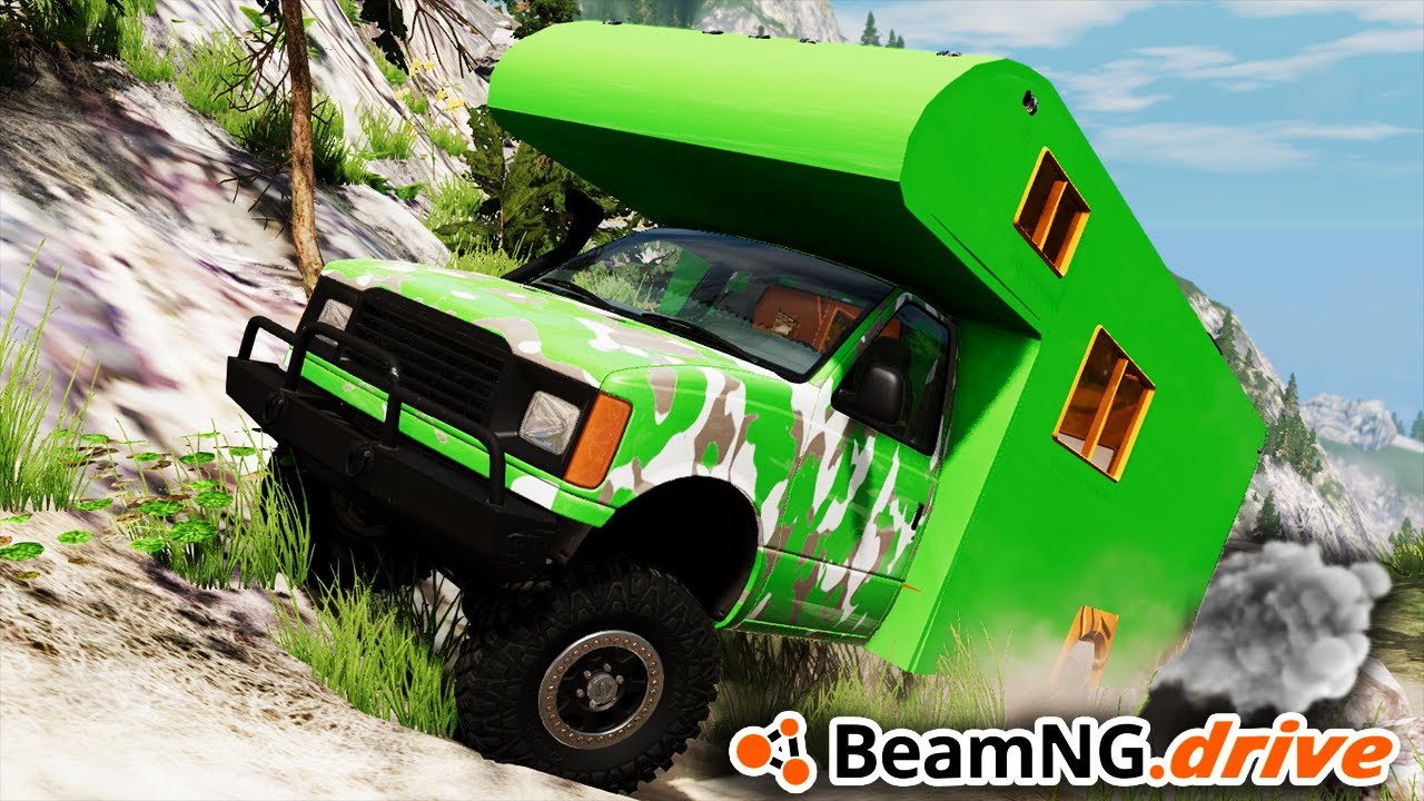 BeamNG.drive MP - 1500HP DIESEL CAMPER ON SKETCHY MOUNTAIN ROAD ...
