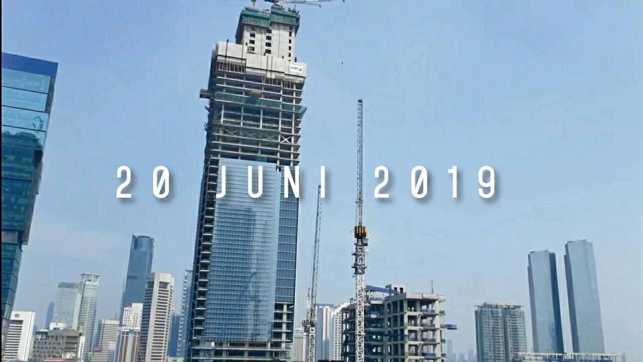 Thamrin Nine Tower. June 20, 2019. 383m & 275m Jakarta Skyscraper - YouTube