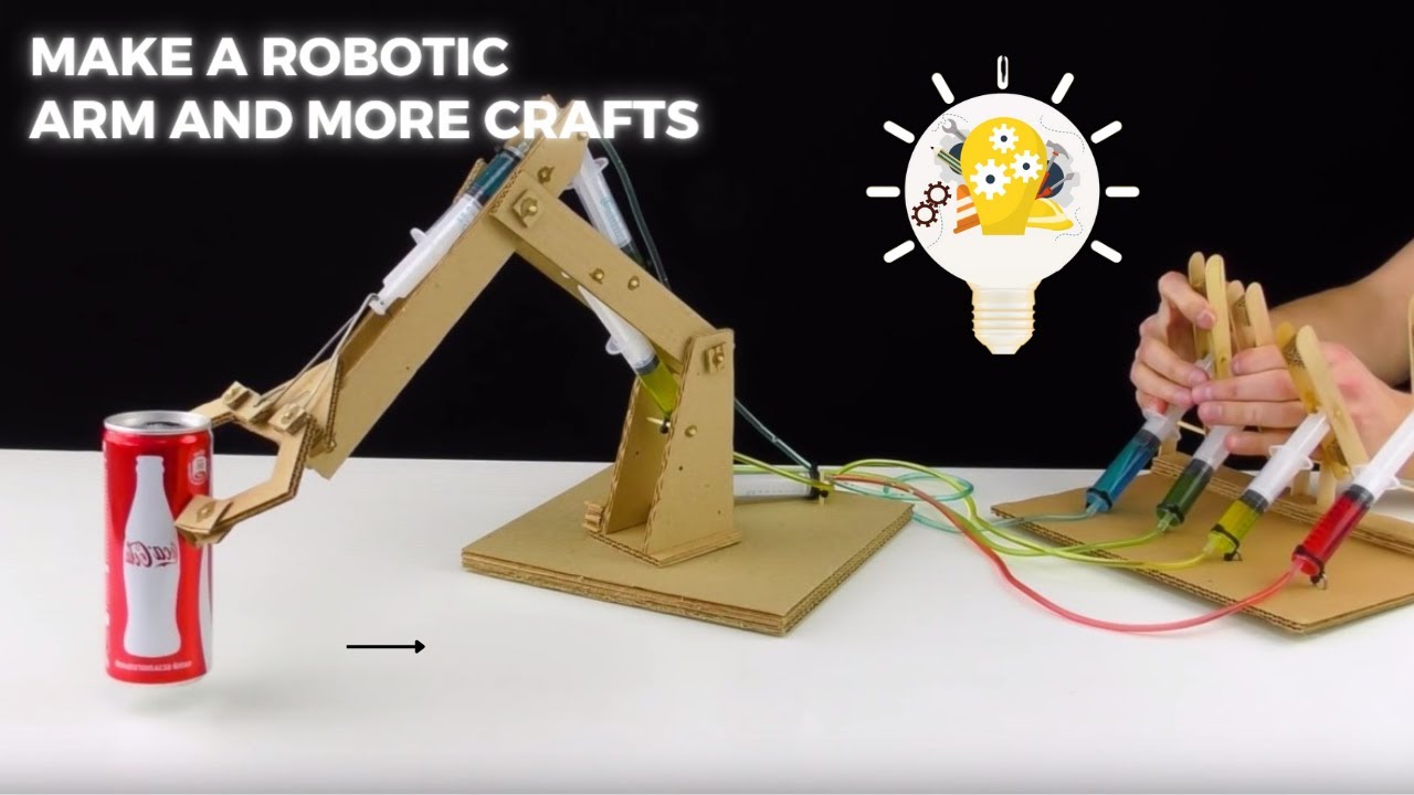 Make A Robotic Arm And More Crafts - YouTube