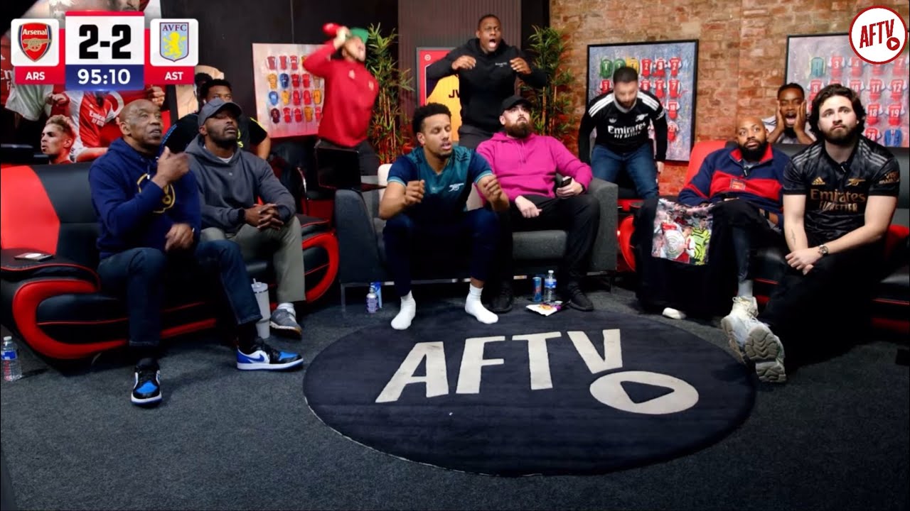 AFTV react to Trossard 96th minute missed chance - YouTube