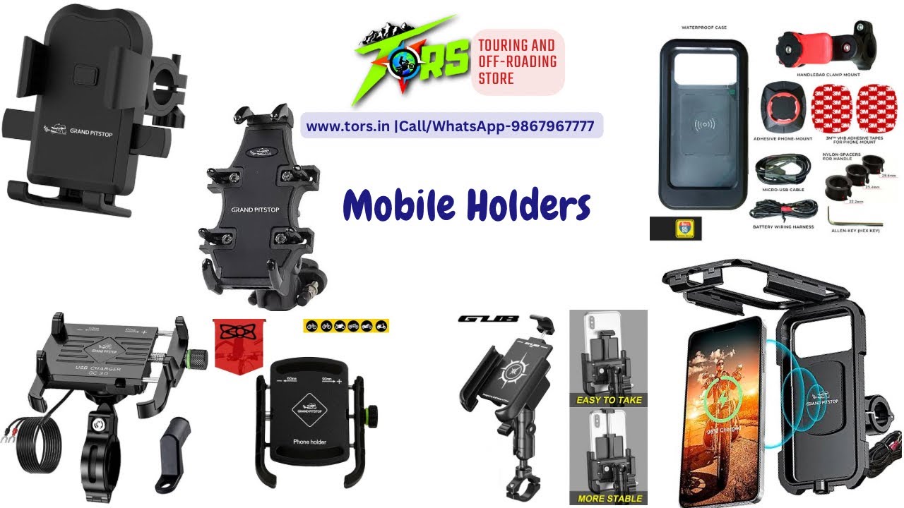 Different Types of Mobile Holders for Motorcycle - YouTube