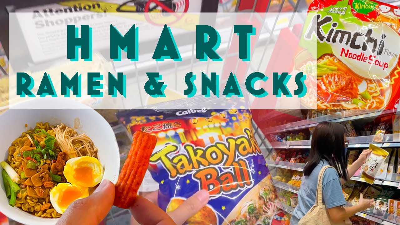 Trying Ramen & Snacks from HMart! - YouTube