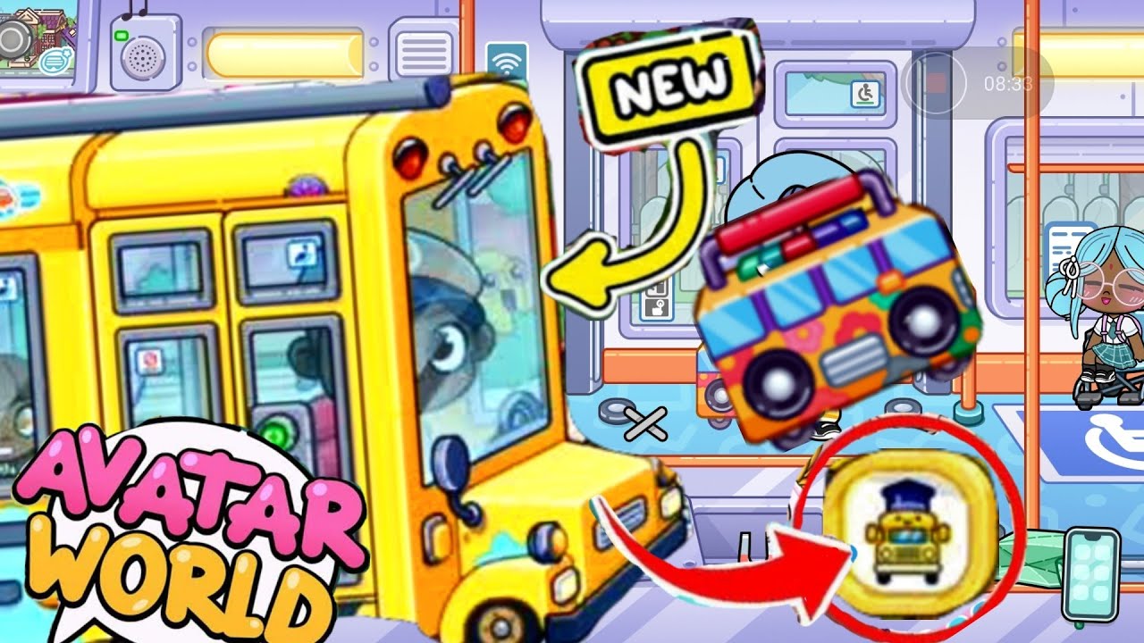 **UNSEEN SECRETS**IN NEW SCHOOL BUS :UPDATE IN AVATAR WORLD ...