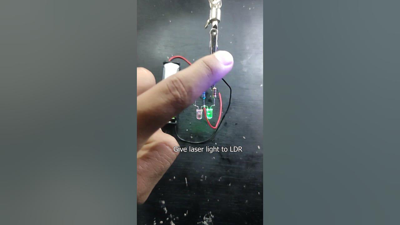 How To Make Laser Security Circuit Using LDR #shorts - YouTube