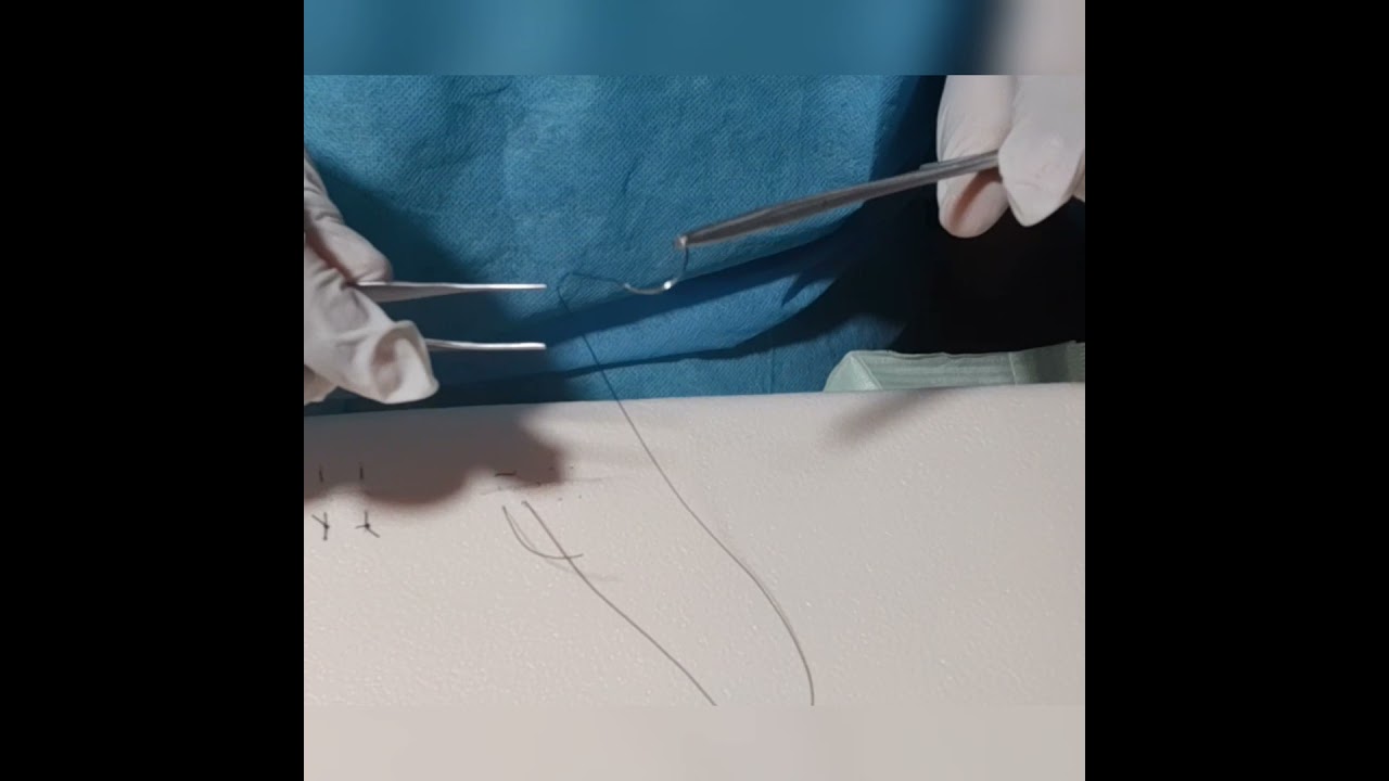 PUNTOS DE SUTURA: COLCHONERO HORIZONTAL - YouTube