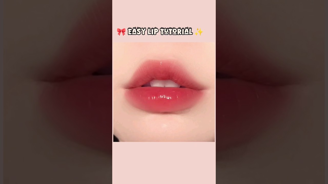 Korean lip tutorial | Korean lips 💖 | #simplequeen #gift #youtubeshorts ...