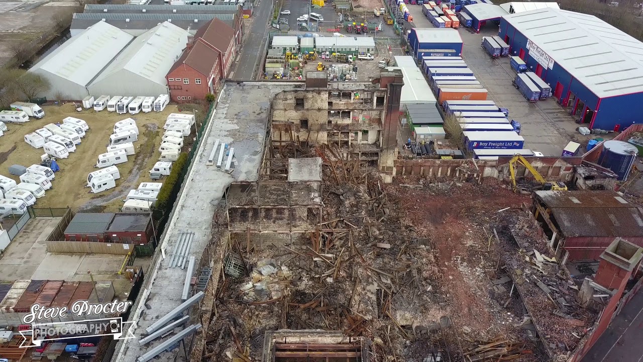 Ray Mill Stalybridge after the Fire March 2018 - YouTube