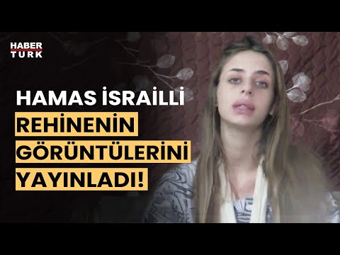 Hamas rehine İsrailli kadının görüntülerini yayınladı!