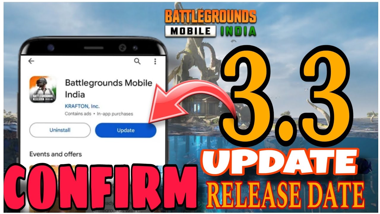 🔴BGMI 3.3 UPDATE IS HERE // BGMI 3.3 UPDATE RELEASE DATE CONFIRMED 🔥 ...