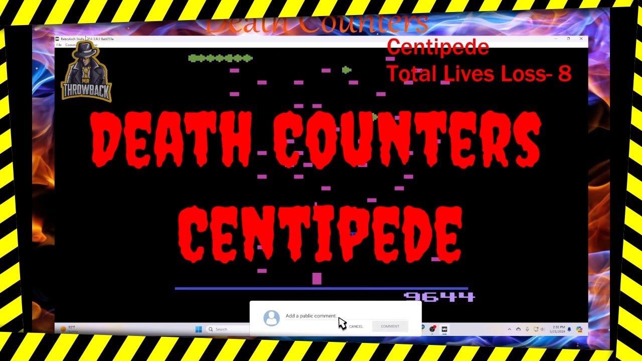 Death Counters: Centipede - YouTube