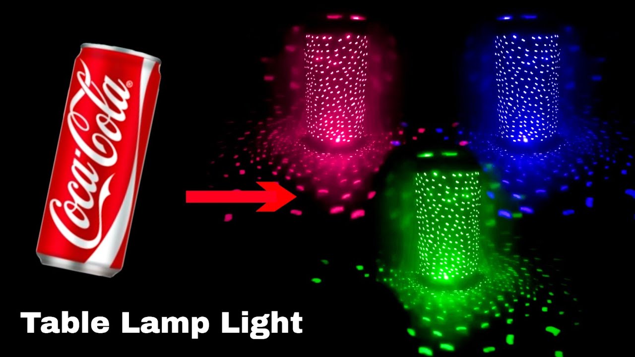 Turning cans into Sparkling lamps idea | How to make cold drink can ...