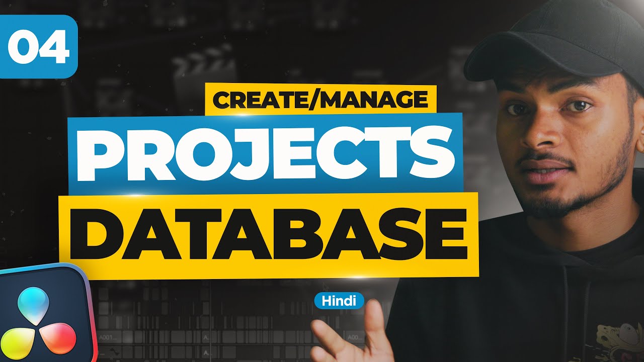 Create Project Files and Database in DaVinci Resolve 19 | Class 4 - Hindi - YouTube