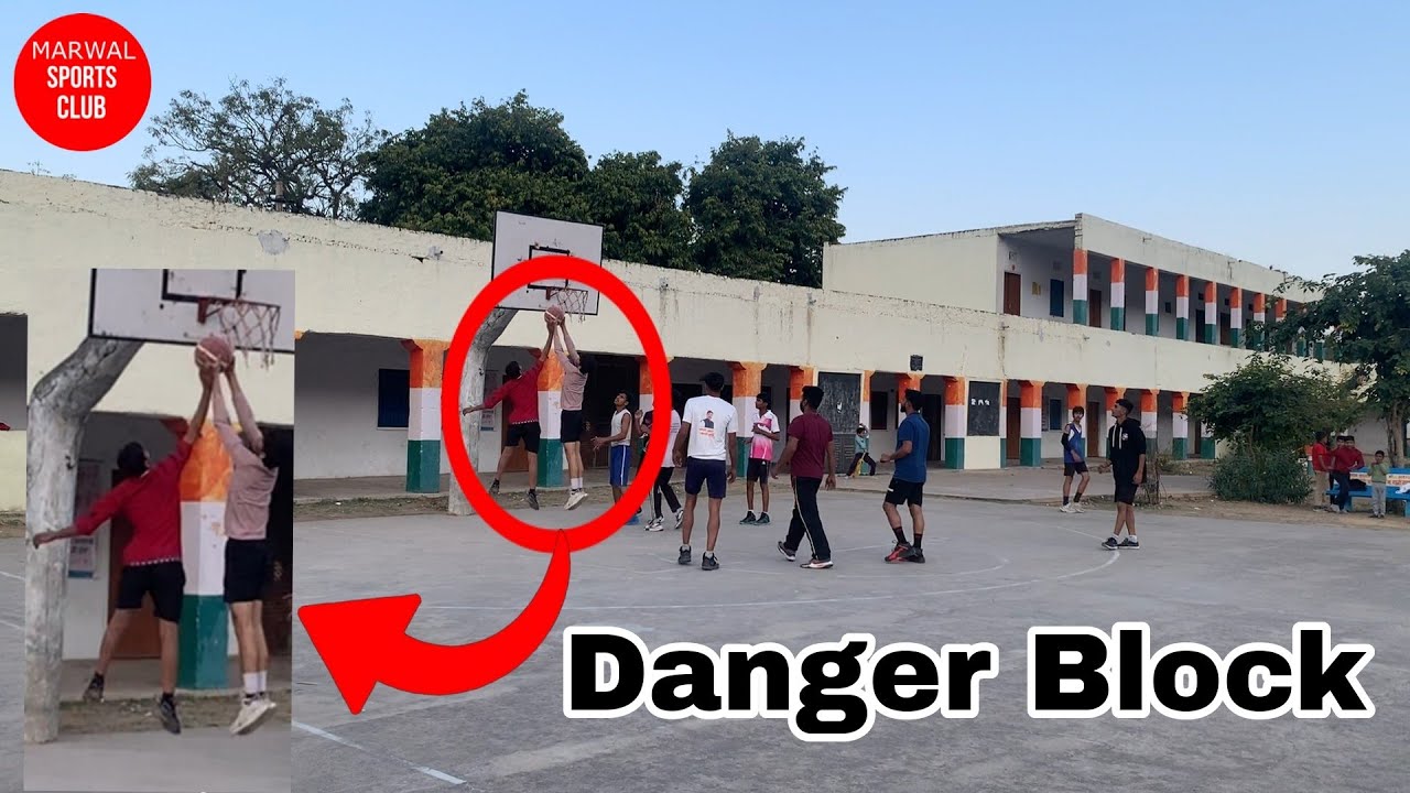 Danger block in match Rahul VS Nikhil Team How To Win Basketball Match ...