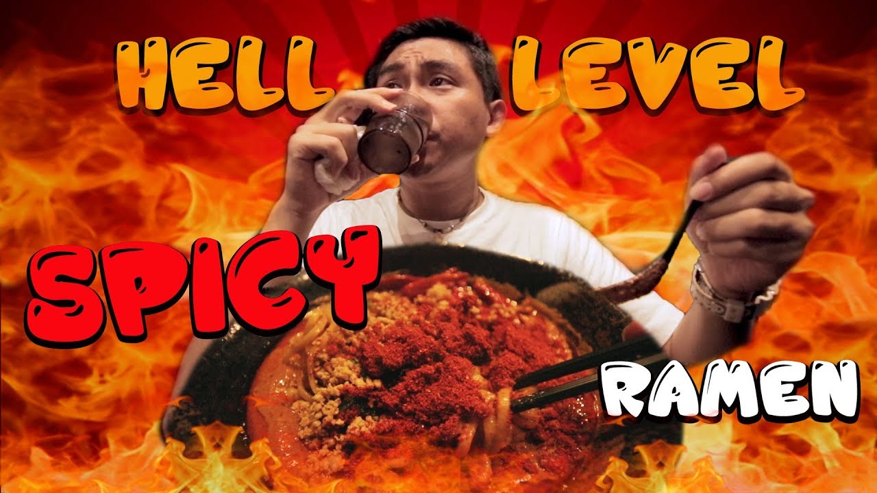 THE SPICIEST RAMEN Challenge IN TOKYO at GOMARYU - HELL LEVEL Japanese ...