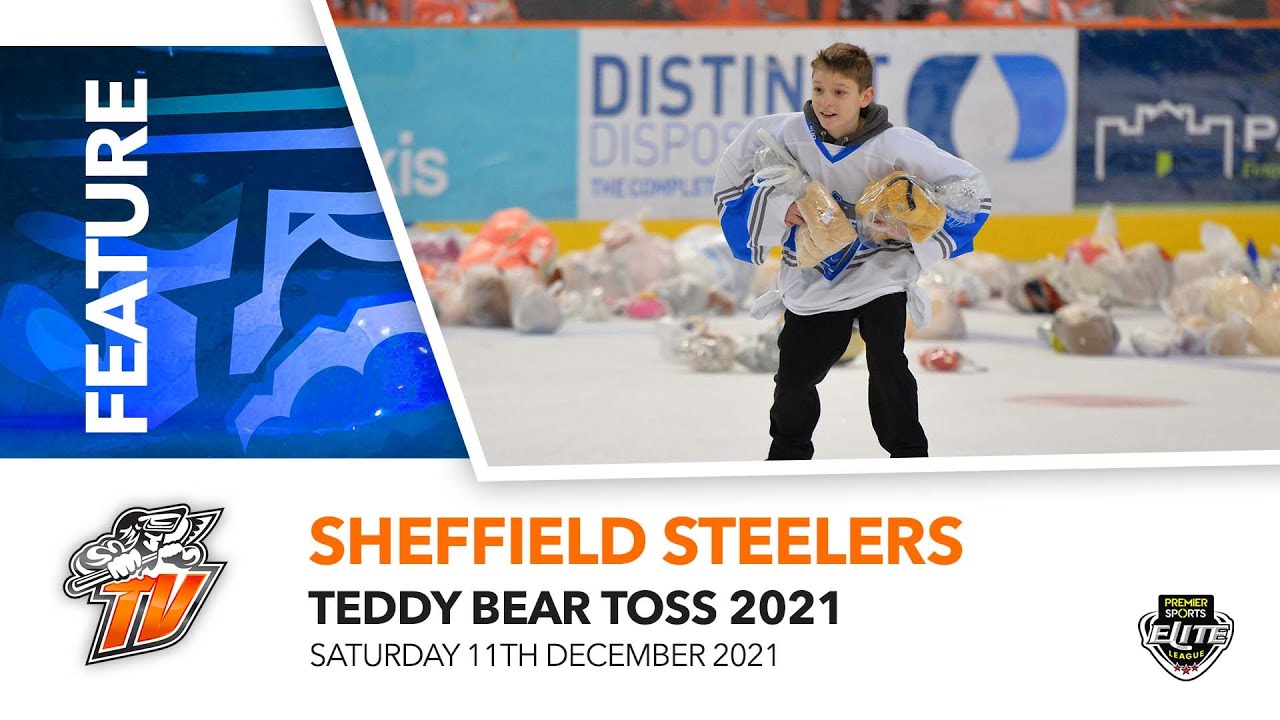 Sheffield Steelers Teddy Bear Toss 2021 - YouTube