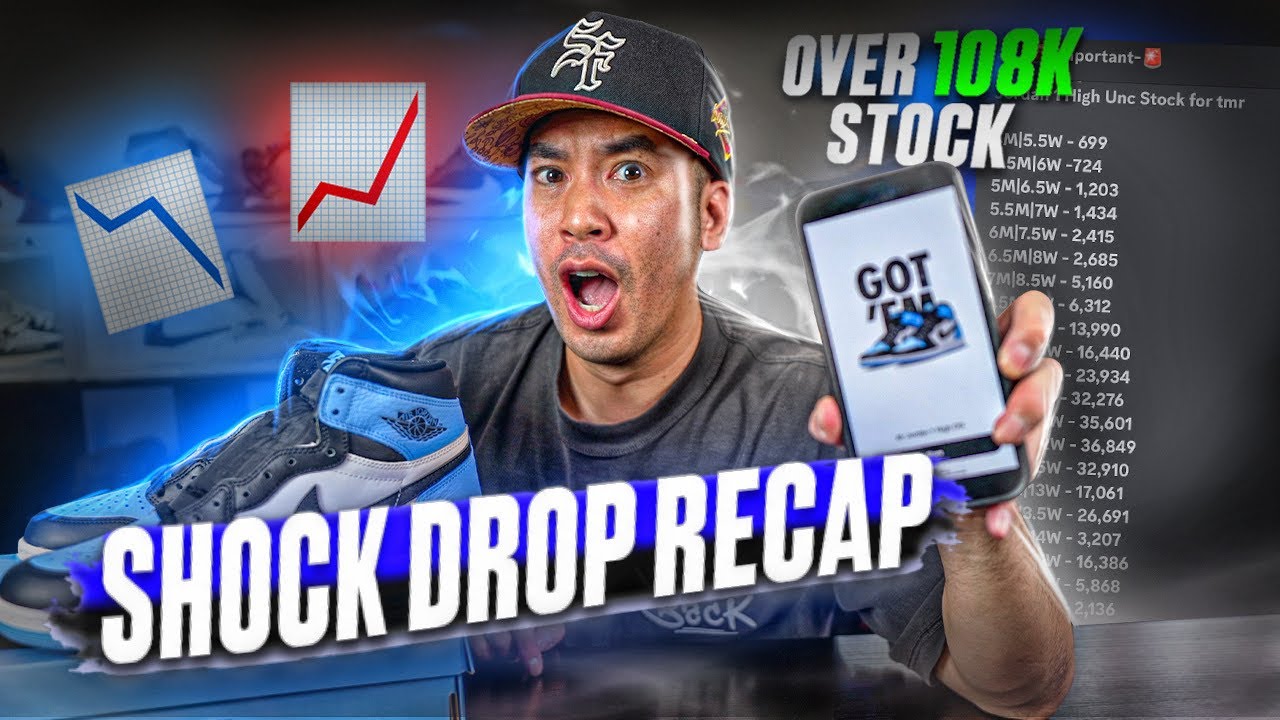 MORE PAIRS ARE COMING !!! JORDAN 1 UNC TOE SHOCK DROP RECAP OVER 108K ...