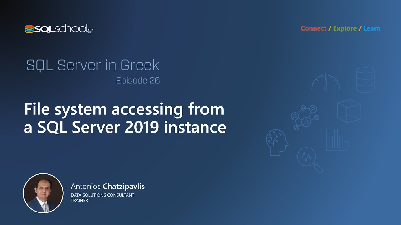 File system accessing from a SQL Server 2019 instance - YouTube