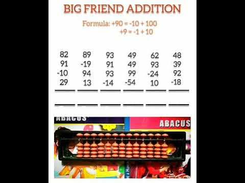 ABACUS : BIG FRIEND ADDITION - YouTube