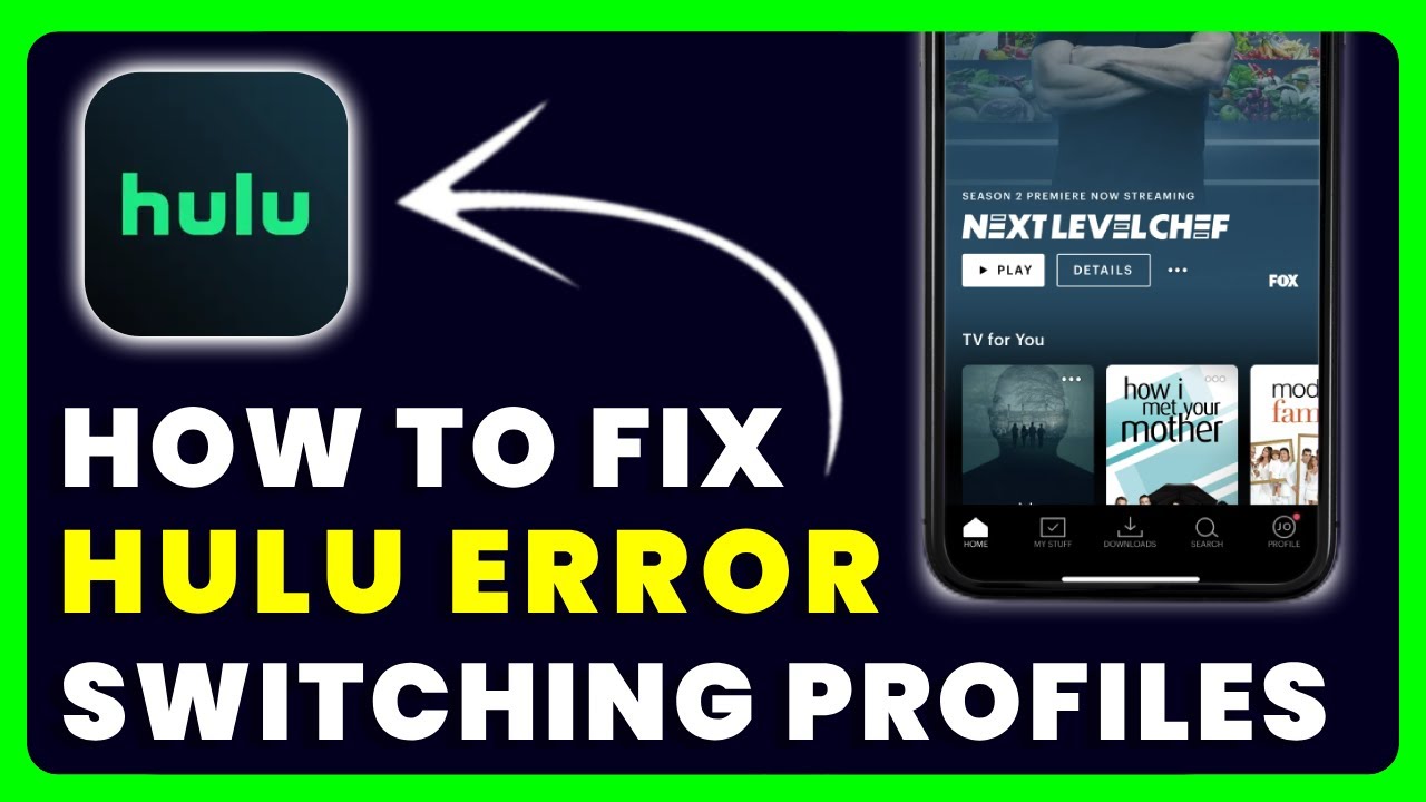 How to Fix Hulu We Encountered An Error When Switching Profiles - YouTube