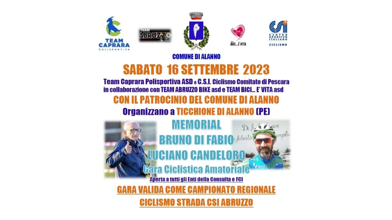 ALANNO - MEMORIAL BRUNO DI FABIO - LUCIANO CANDELORO . CAMPIONATO ...
