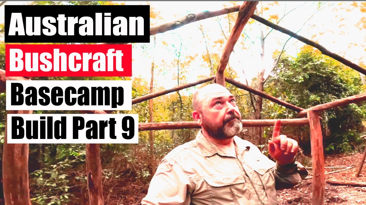 Bushcraft Basecamp Build Part 9 [ It's a tiny house in the bush ] - YouTube