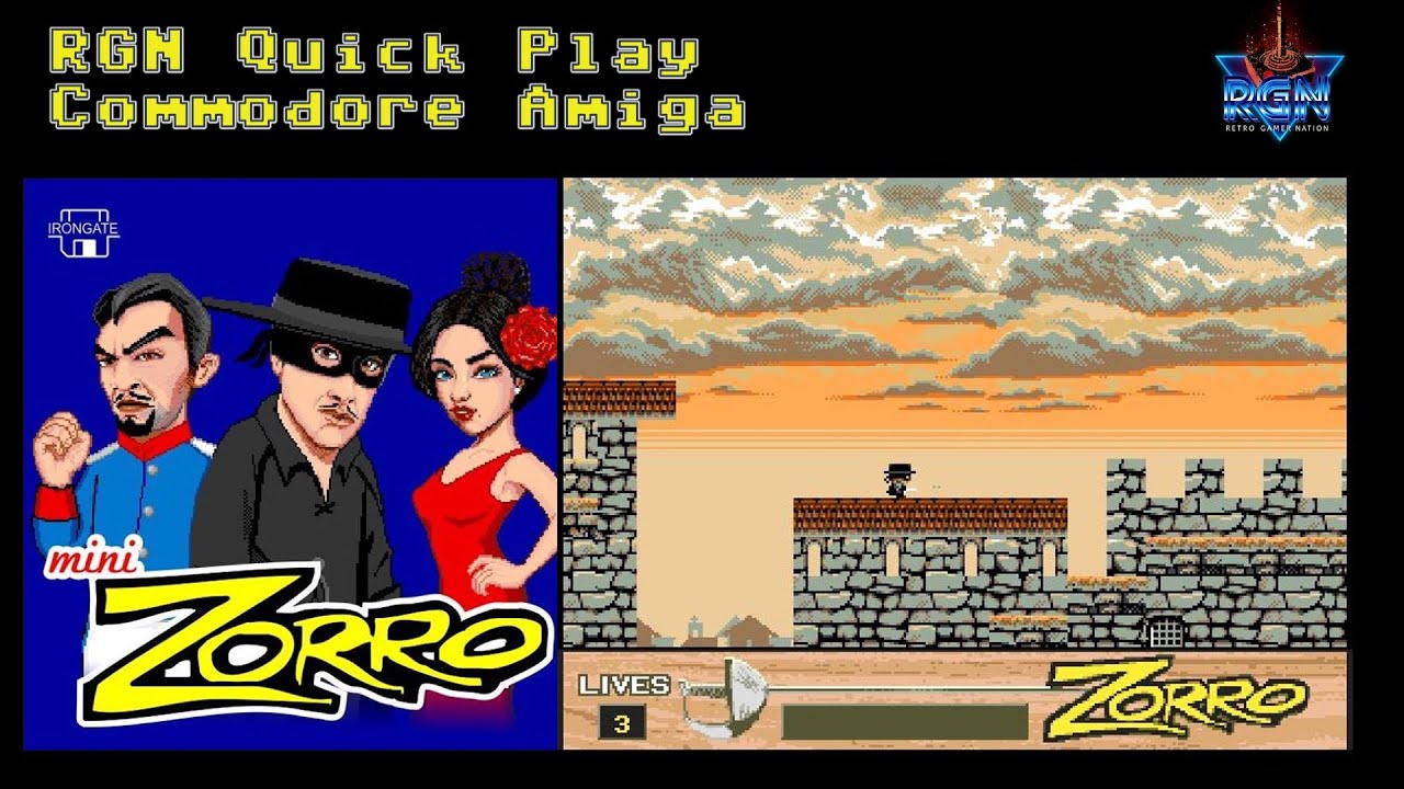 Mini Zorro (Commodore Amiga) - Preview 2020 Release - YouTube