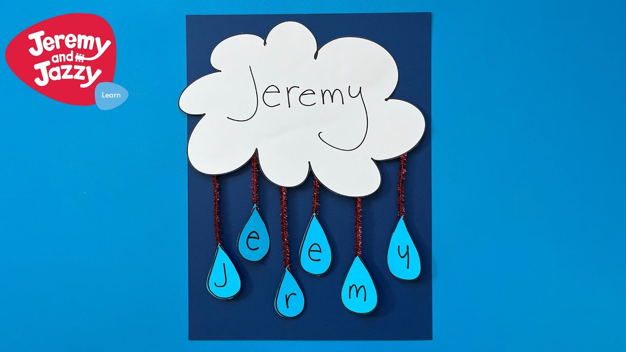Name Cloud | Kids Craft | Jeremy and Jazzy - YouTube