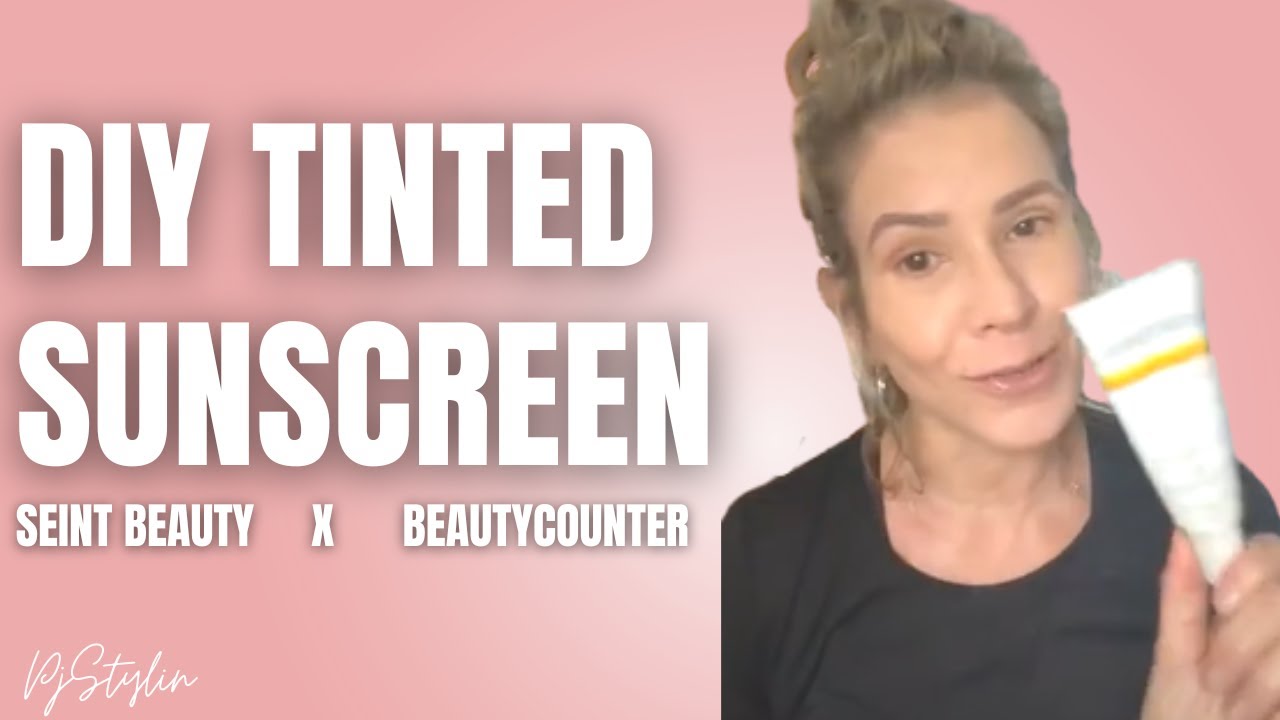 How to make your own tinted sunscreen @pjstylin - YouTube