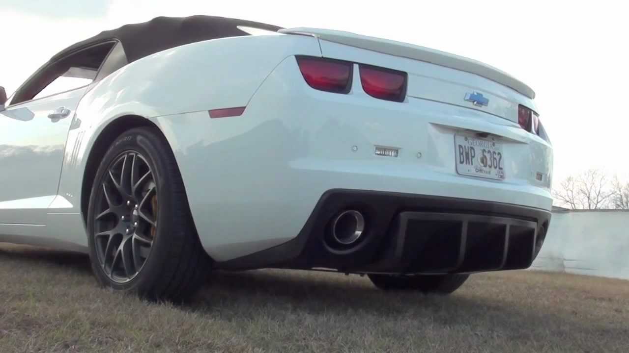 2012 LFX Camaro Solo Exhaust Mach X-LFX with High Flow Cats Sound Clip ...