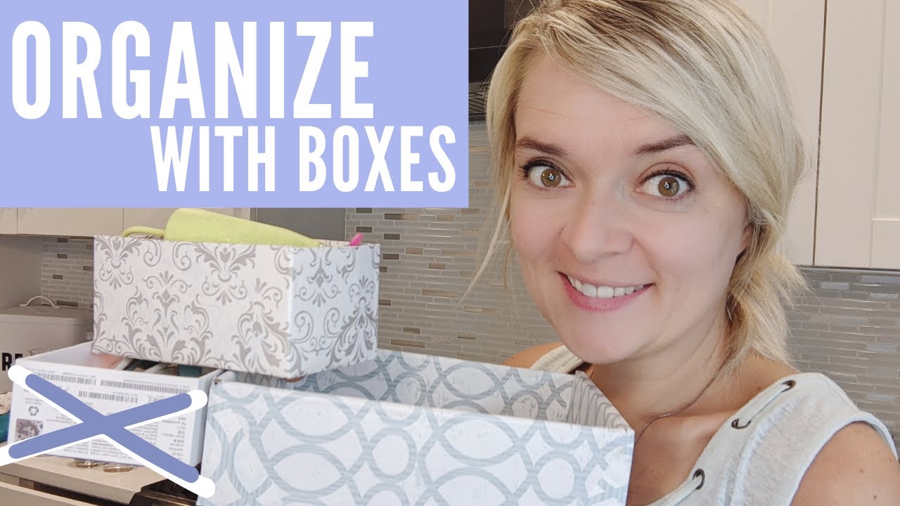 ORGANIZING WITH BOXES | DIY HOME ORGANIZATION - YouTube