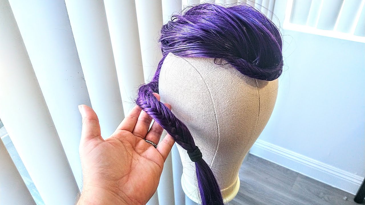 Making A Wig With No Cap, No Head Cover! - YouTube