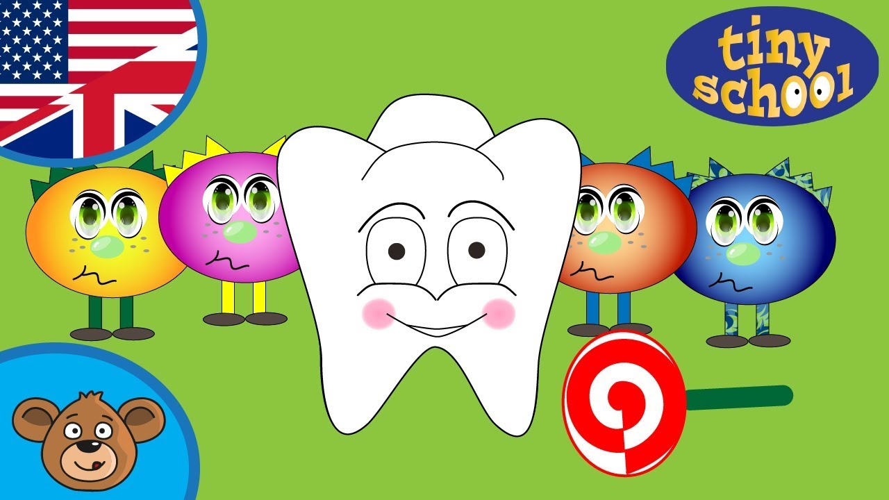 Learn about human body cartoon for kids - Story of a tooth eating candy ...