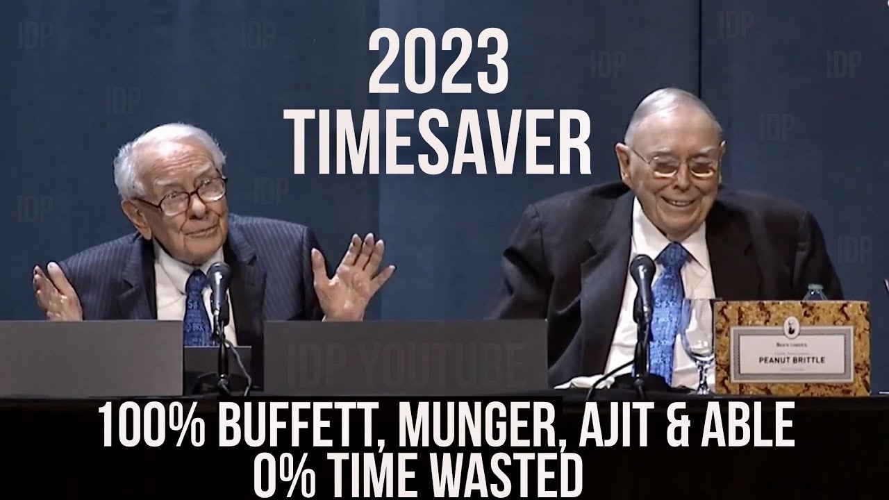 TIMESAVER 2023 Berkshire Hathaway Annual Meeting with Charlie Munger & Warren Buffett - YouTube