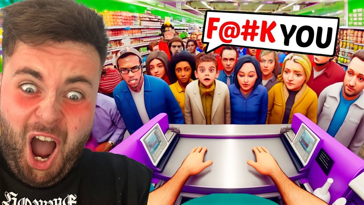 I Made My Customers ANGRY! (Supermarket Simulator) - YouTube